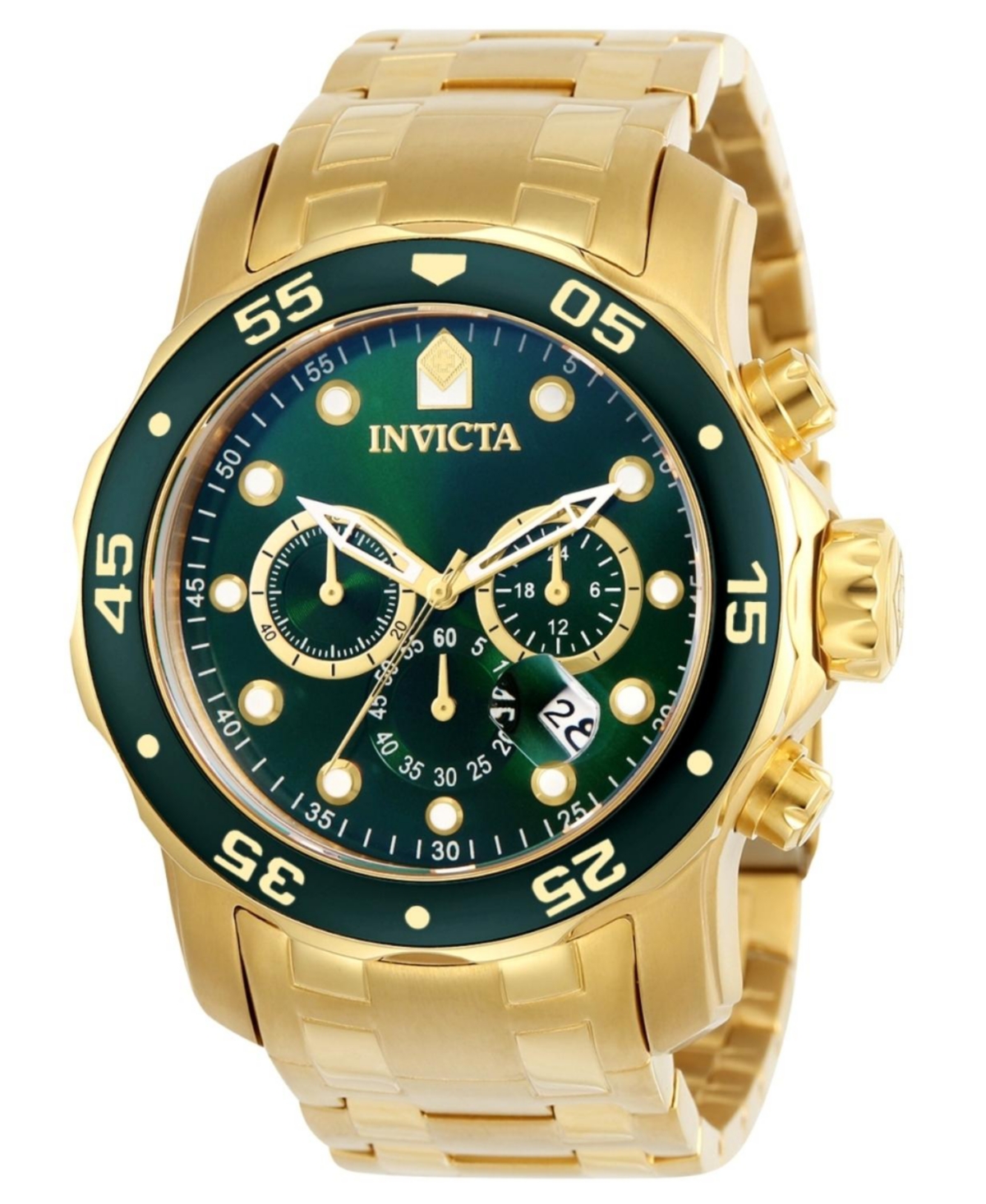 Click here for Invicta Mens 0075 Pro Diver Quartz Chronograph Gre... prices