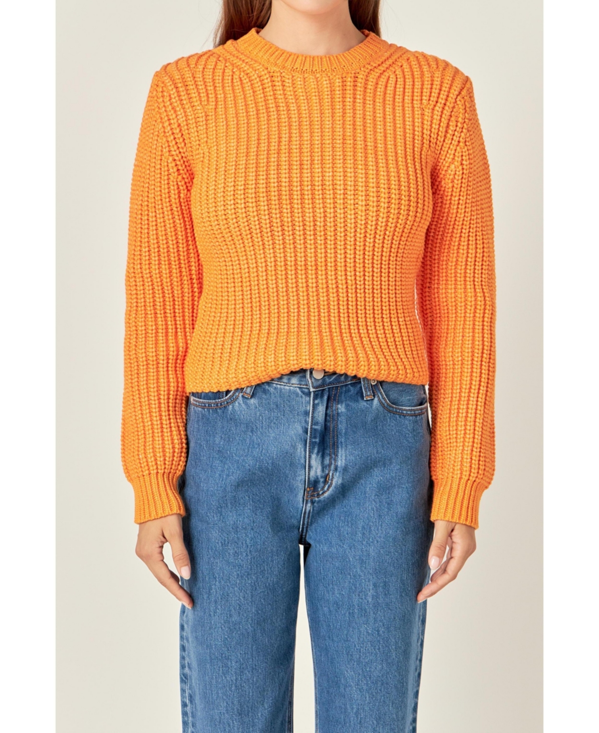 Click here for English Factory Womens Round-neck Knit Sweater - O... prices