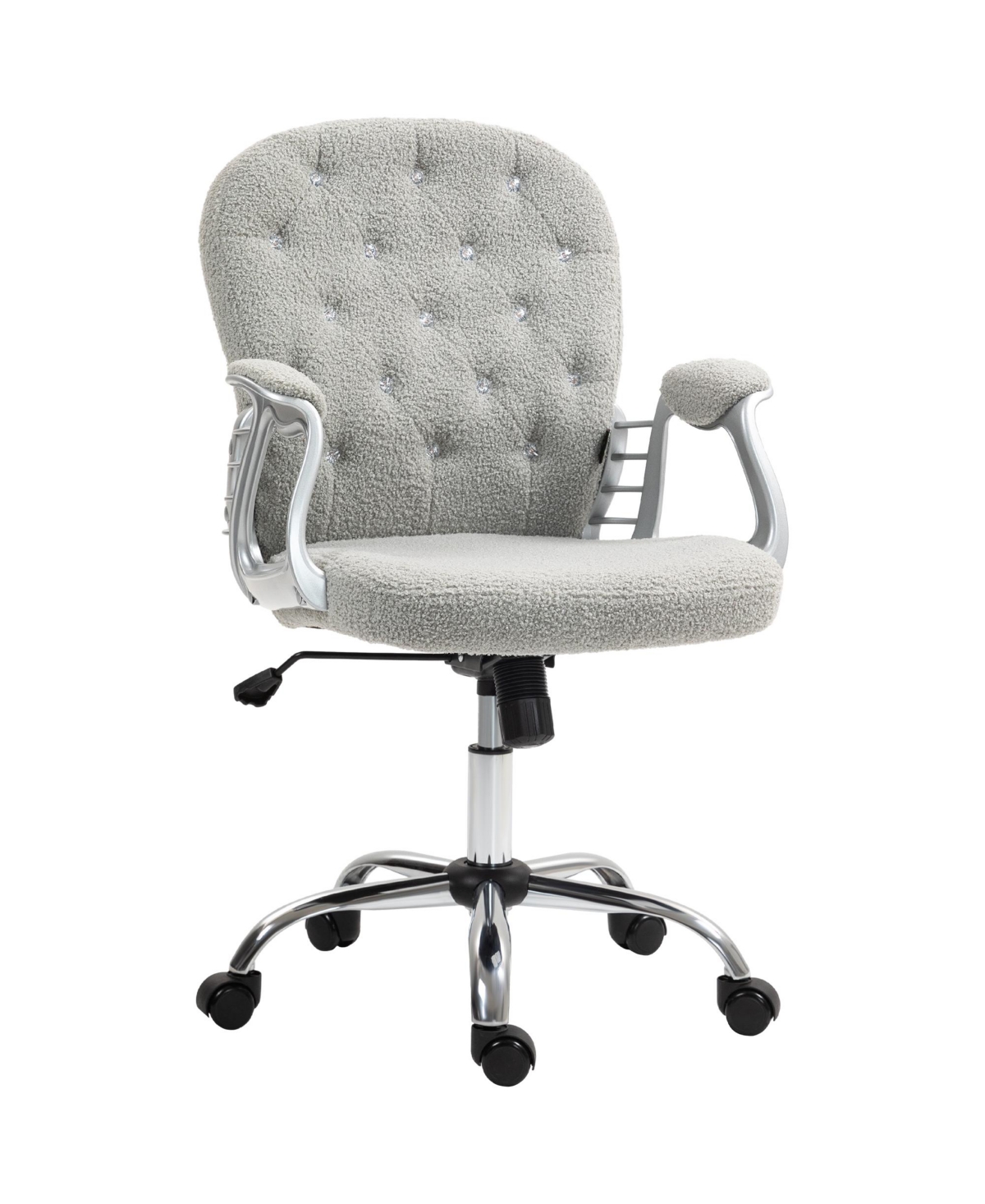 Click here for Homcom Vanity Office Chair Tufted Backrest Swivel... prices