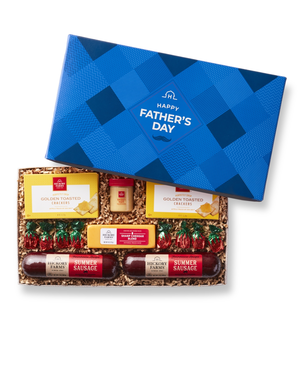 Click here for Hickory Farms Fathers Day Gift Box  7 pieces prices