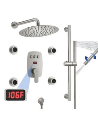 CASAINC 3-Function 12 Inch Temperature Digital Display Shower System ...