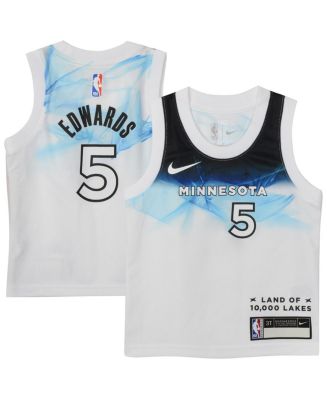 Nike Baby Boys and Girls Anthony Edwards White Minnesota Timberwolves ...