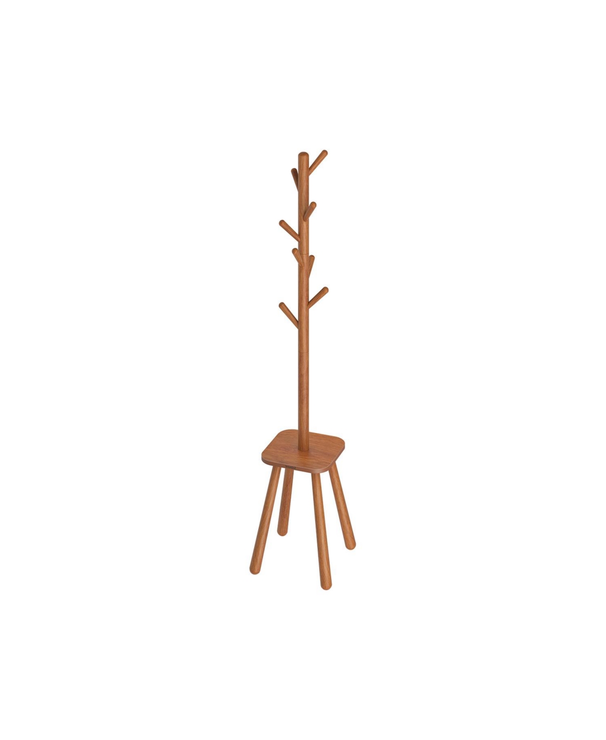 Click here for Freestanding Coat Tree with 8 Hooks and Storage Sh... prices