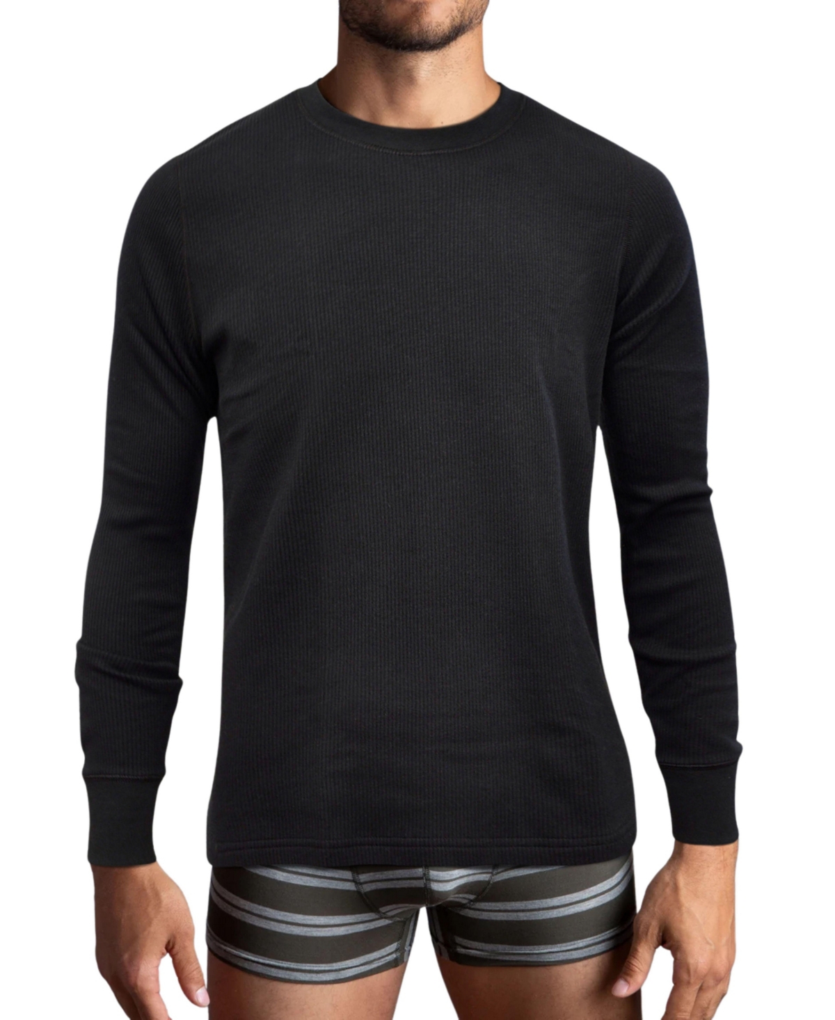Click here for WatsonS Mens Therma Rib Long Sleeve Thermal Crew -... prices