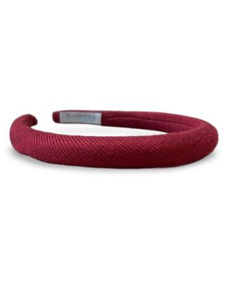 Padded Thin Velvet Headband - Crimson Red - Macy's
