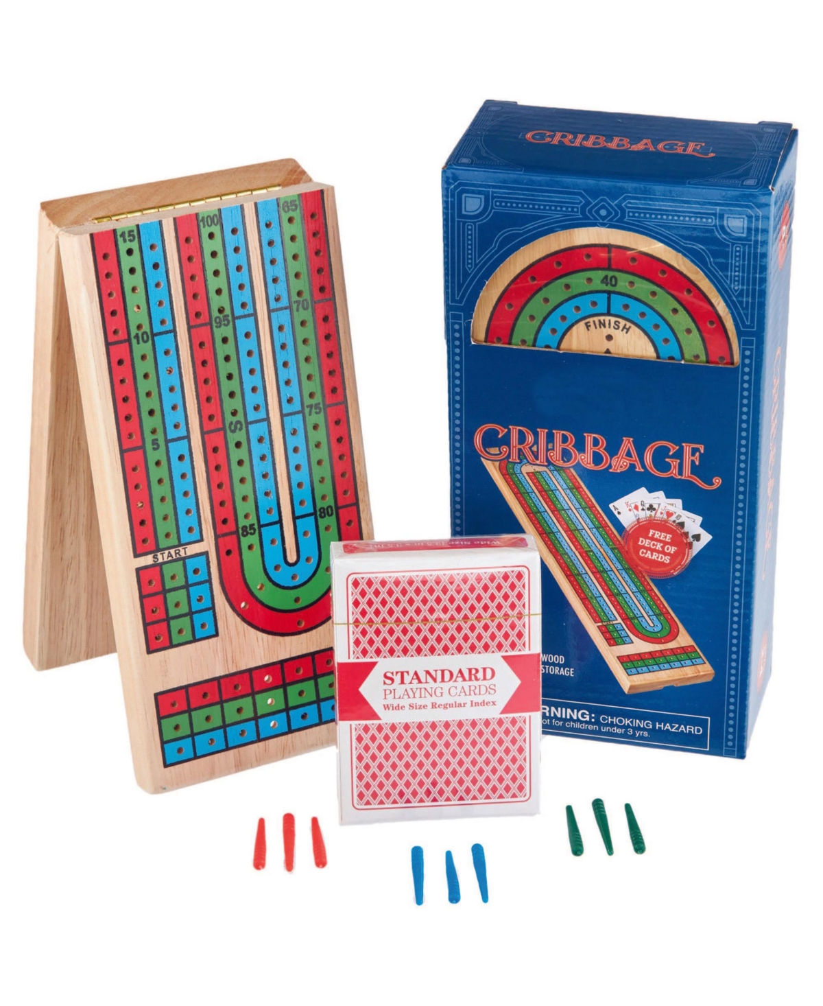 Click here for Slickblue Wooden 3-Track Cribbage Board – C... prices