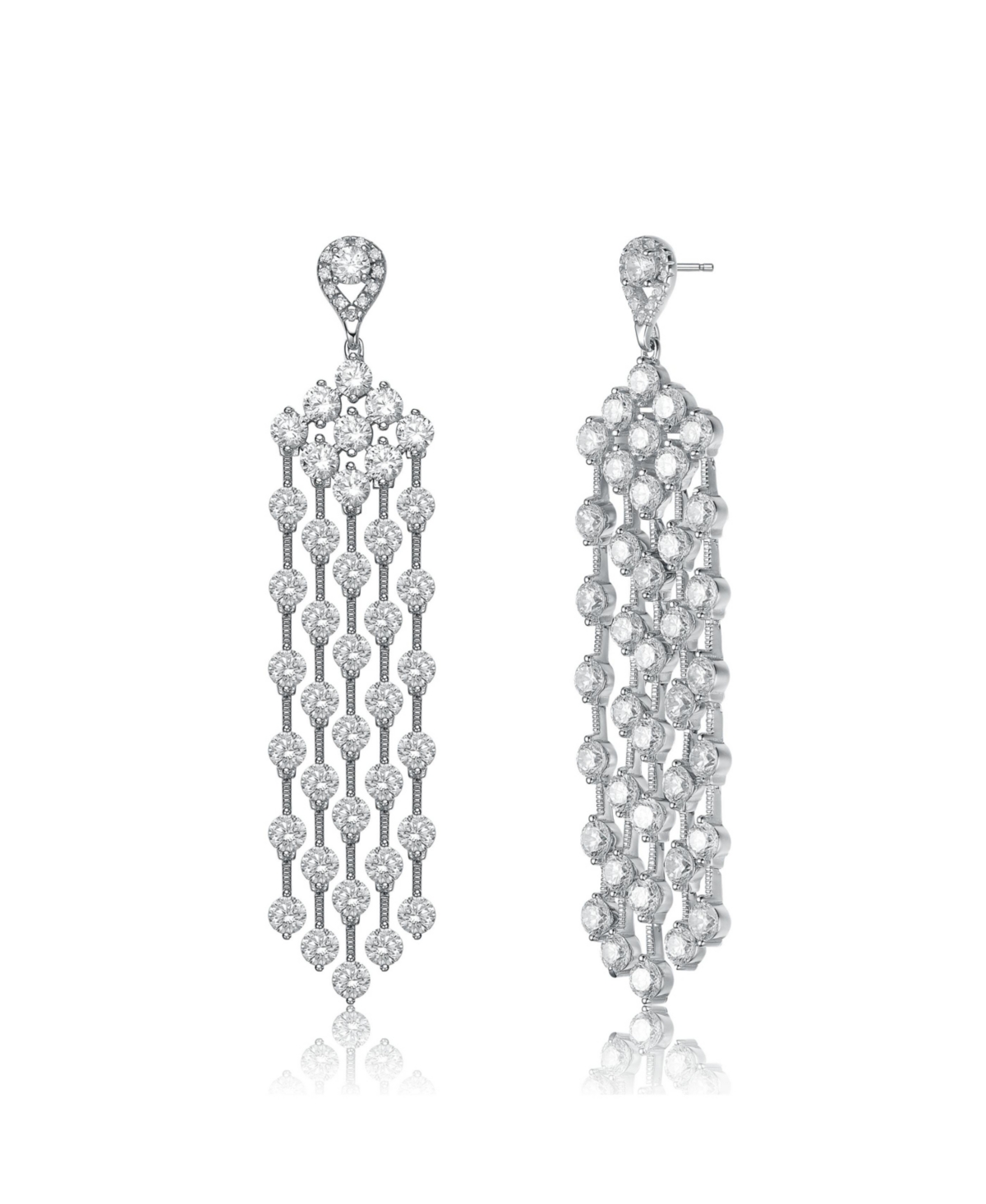 Click here for Sterling Silver White Gold Plated Cubic Zirconia L... prices