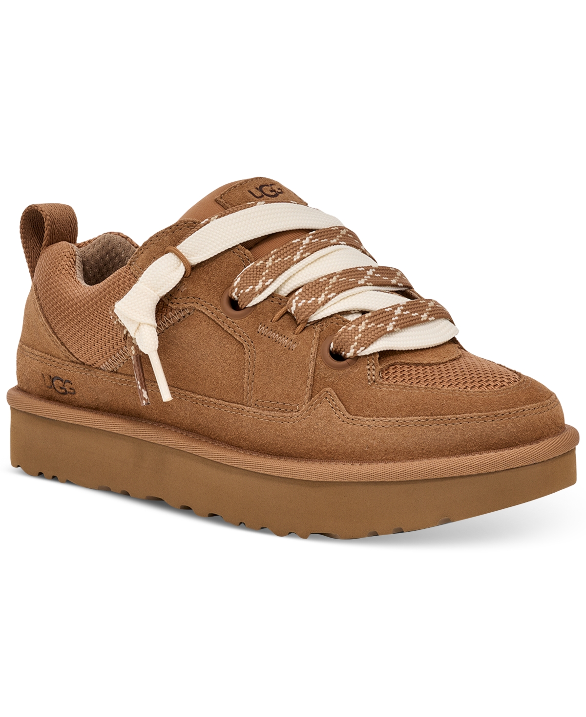 Click here for Ugg Womens Lo Lowmel Lace Up Sneakers - Chestnut prices