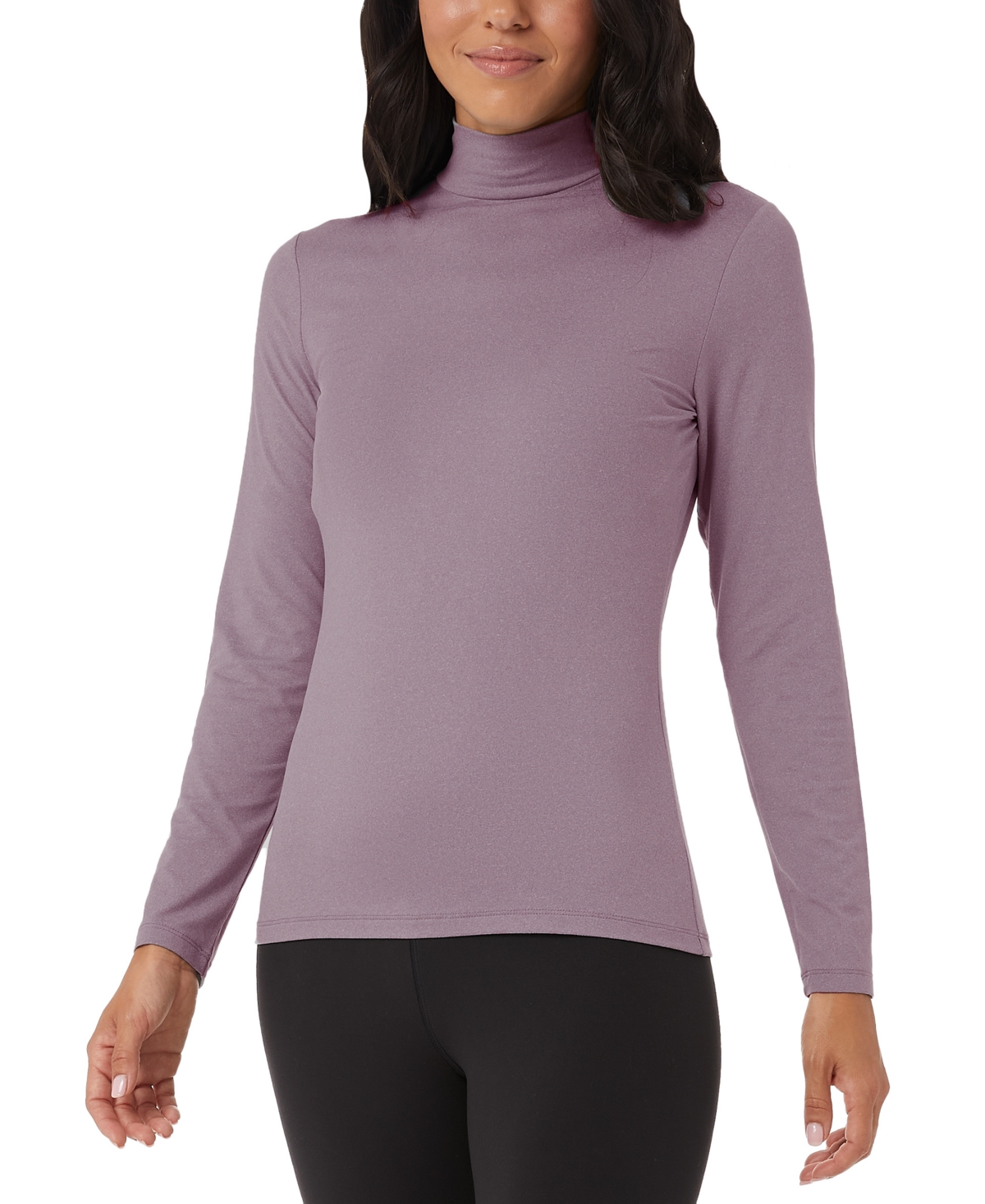 Click here for 32 Degrees Womens Long-Sleeve Mock-Neck Top - Fig... prices