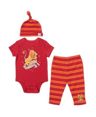 Harry Potter Baby Boys Gryffindor Hufflepuff Ravenclaw Bodysuit Pants ...