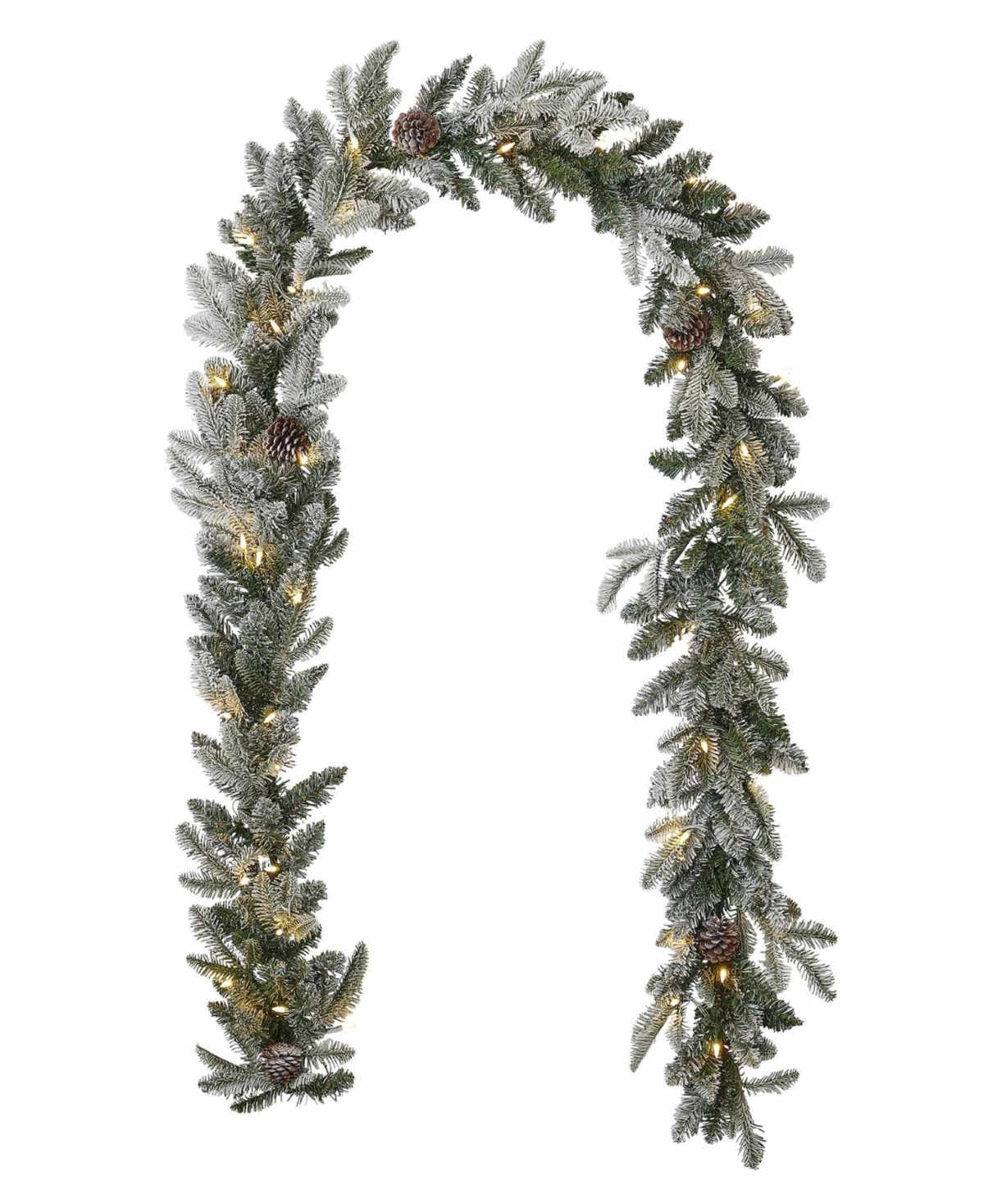 Click here for Seasonal 9ft Lexington Fir Garland  50 Warm Led Li... prices