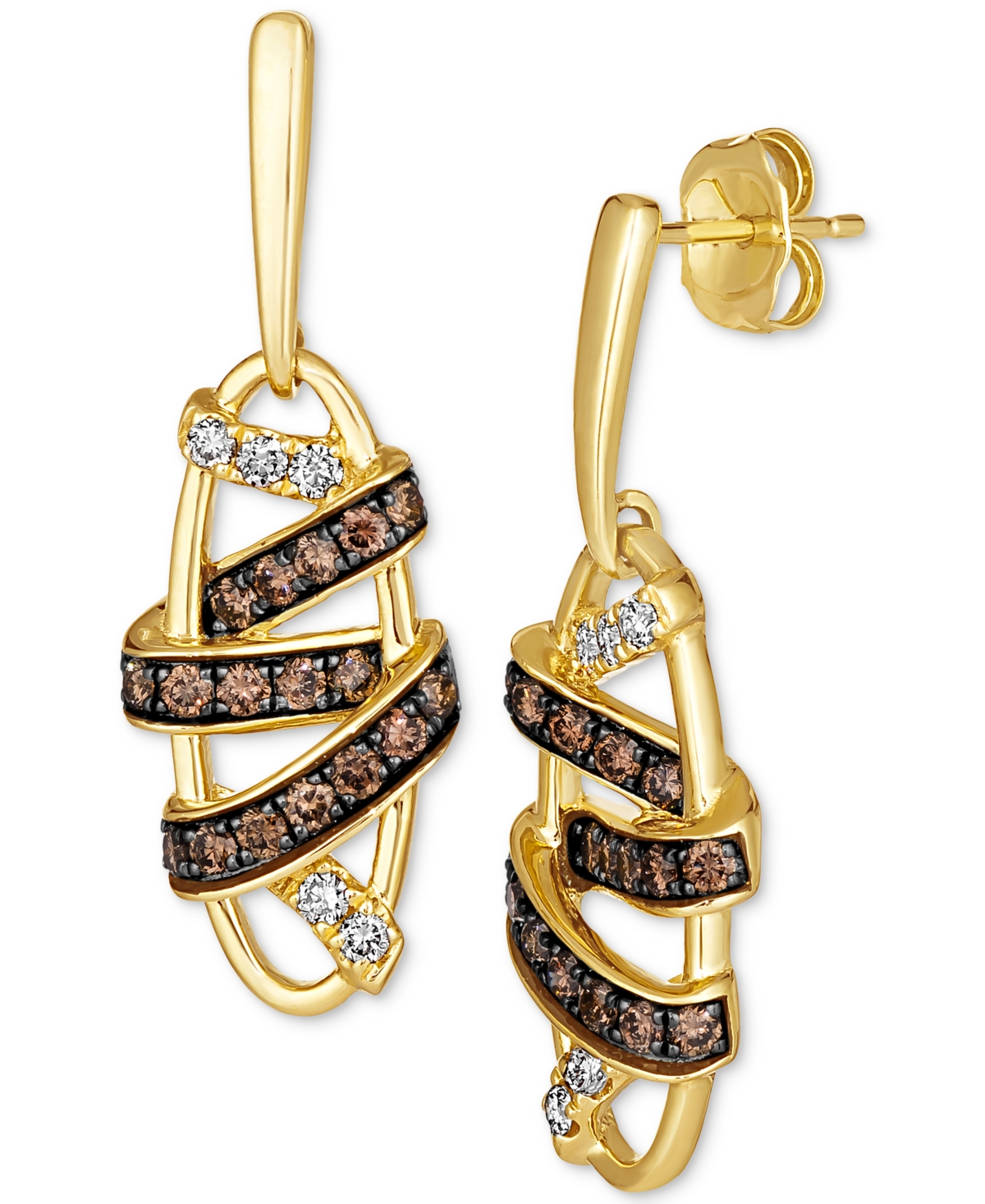 Click here for Le Vian Chocolate Diamond (5/8 ct. t.w.) & Nude Di... prices