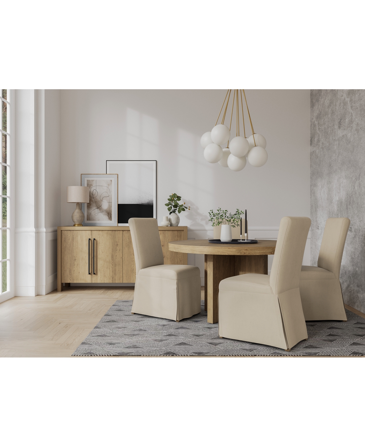 Click here for 5pc Dining Set (Davie Round Table & 4 Estby Chairs... prices