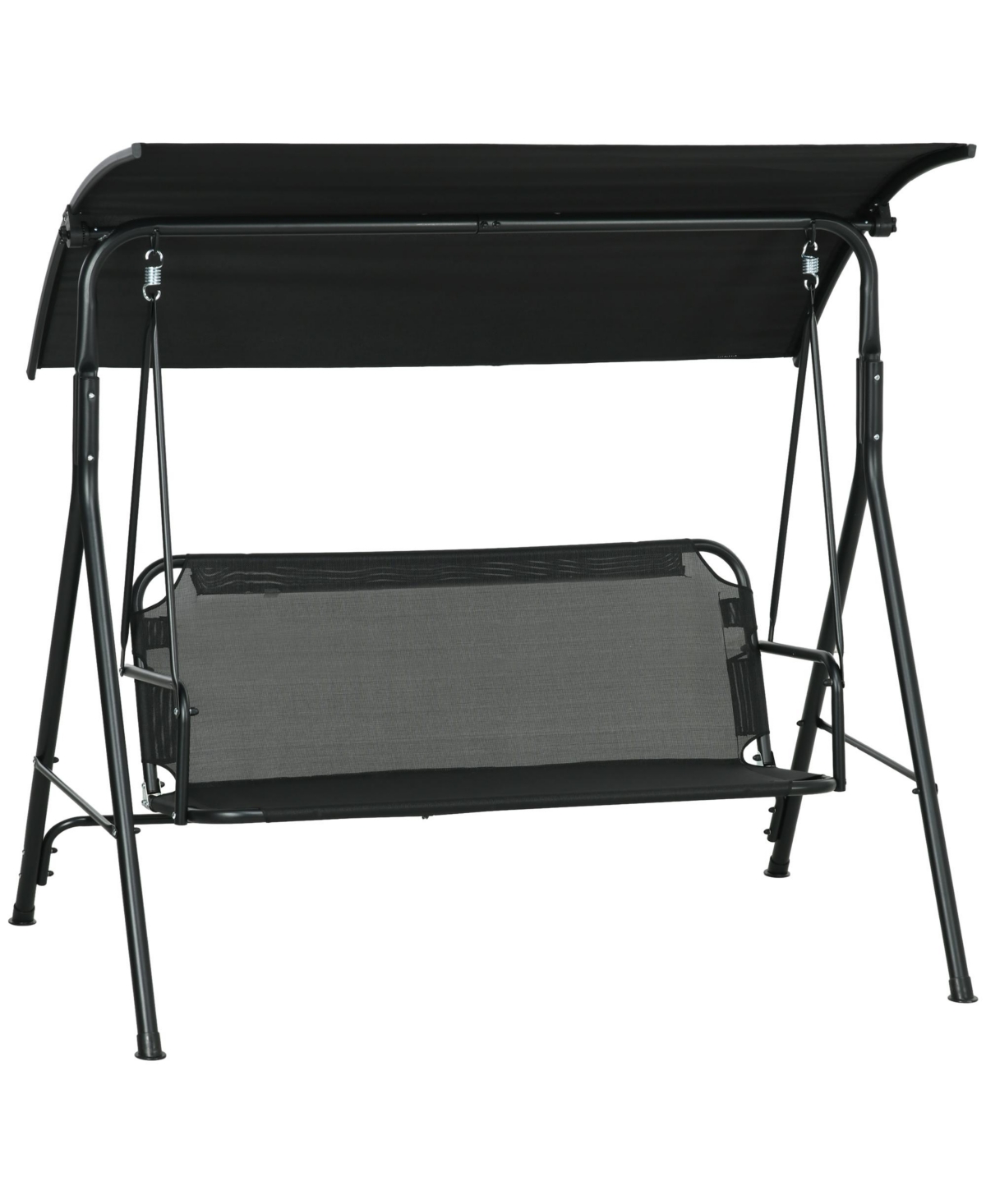 Click here for Outsunny 3-Seat Outdoor Patio Swing w/ Canopy & Cu... prices