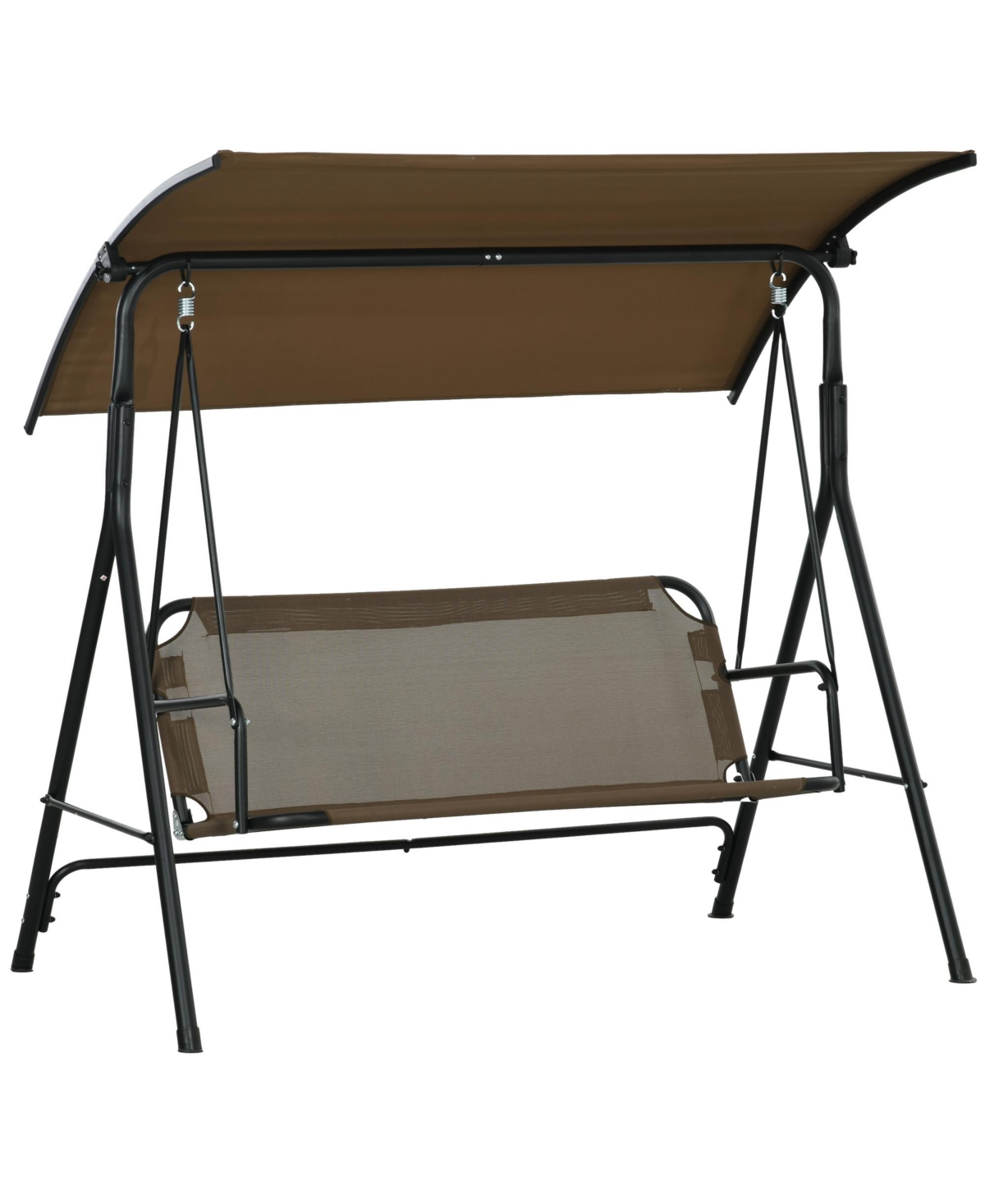 Click here for Outsunny 3-Seat Outdoor Patio Swing w/ Canopy & Cu... prices