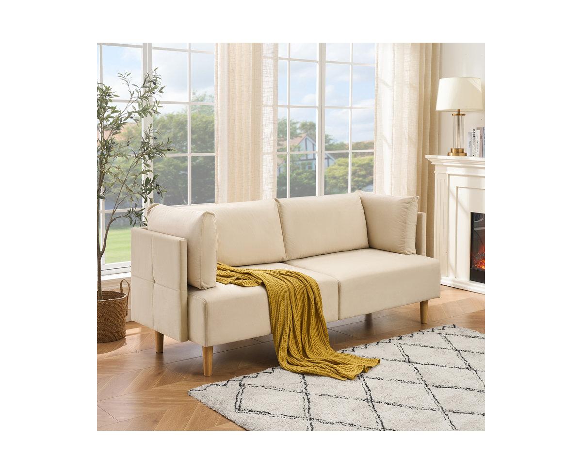 Click here for gaomon 76.7 Modern Loveseat Sofa With Armrests  Mo... prices