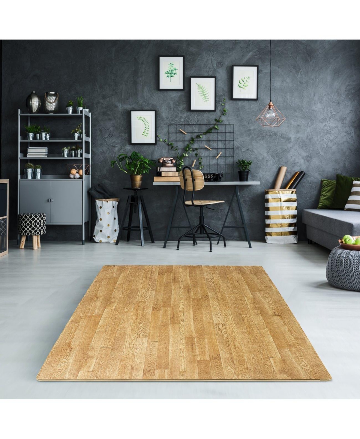 Click here for Sorbus Interlocking Floor Mat Pine Wood Print 16 P... prices