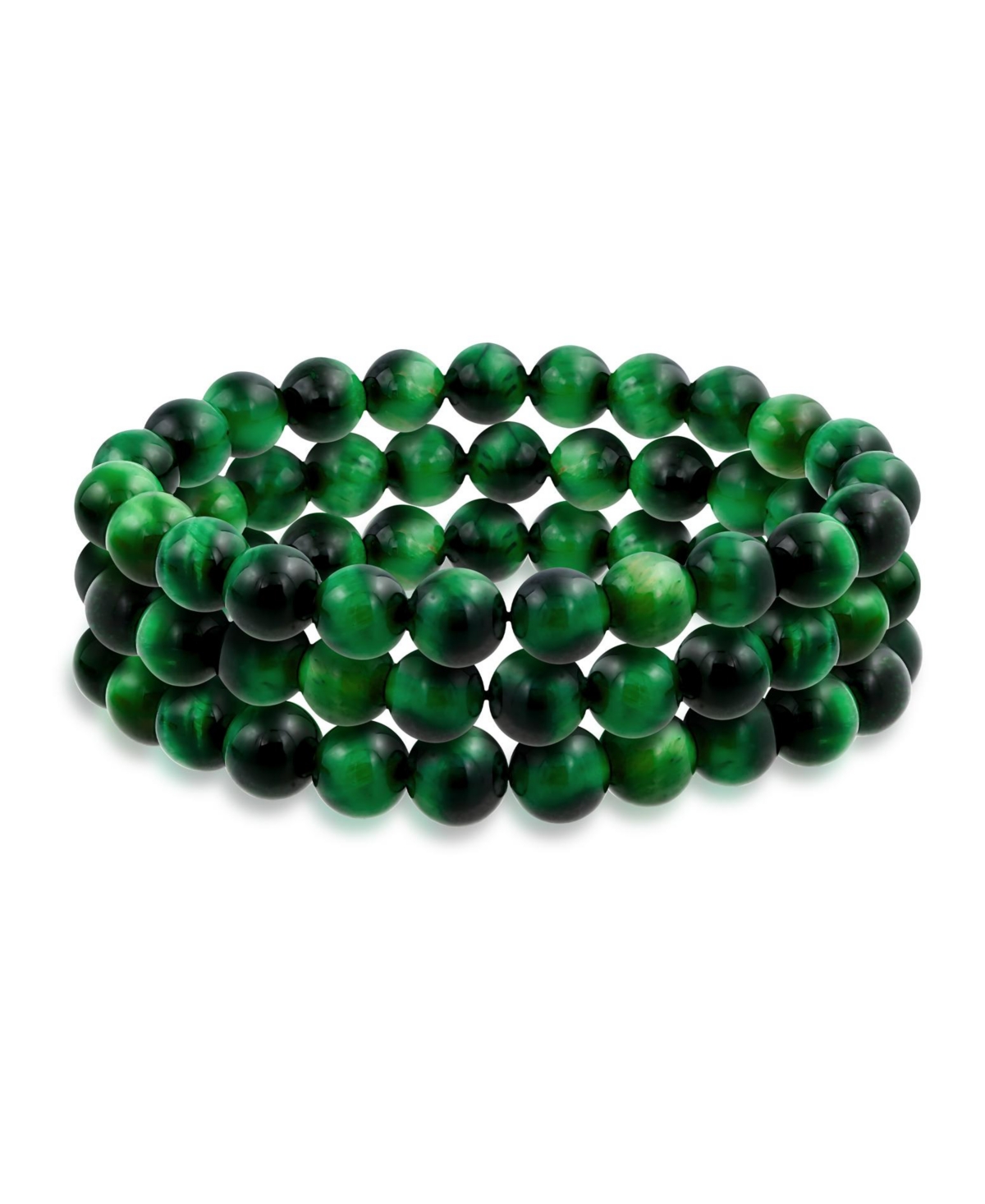 Click here for Bling Jewelry Stackable Set Of 3 Natural Stone Rou... prices