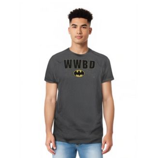 Batman Mens WWBD Logo Adult Heather T-Shirt - Macy's