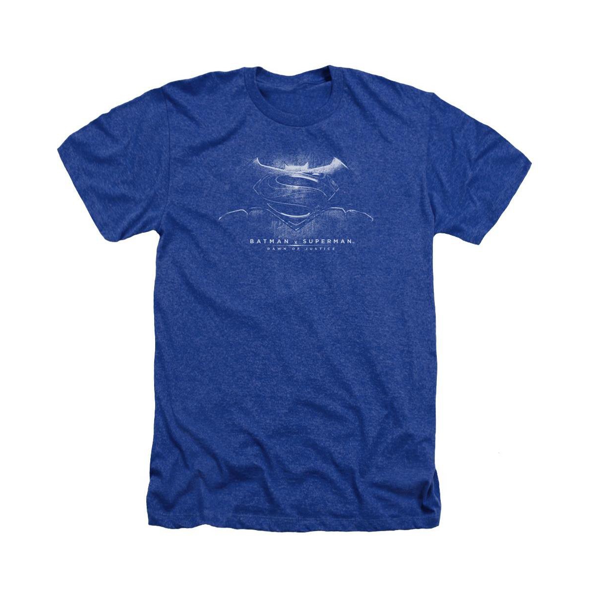 Click here for Batman V Superman Mens Bw Logo Adult Heather Tee /... prices