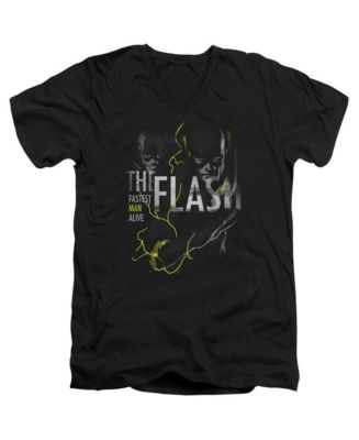 Dc Flash Mens DC Comics Flash Bold Flash Short Sleeve Adult V Neck ...