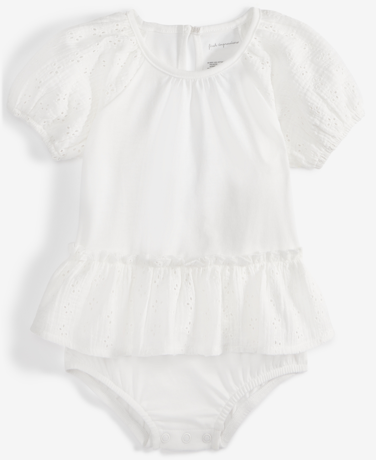 Click here for First Impressions Baby Girls Eyelet-Detail Sunsuit... prices