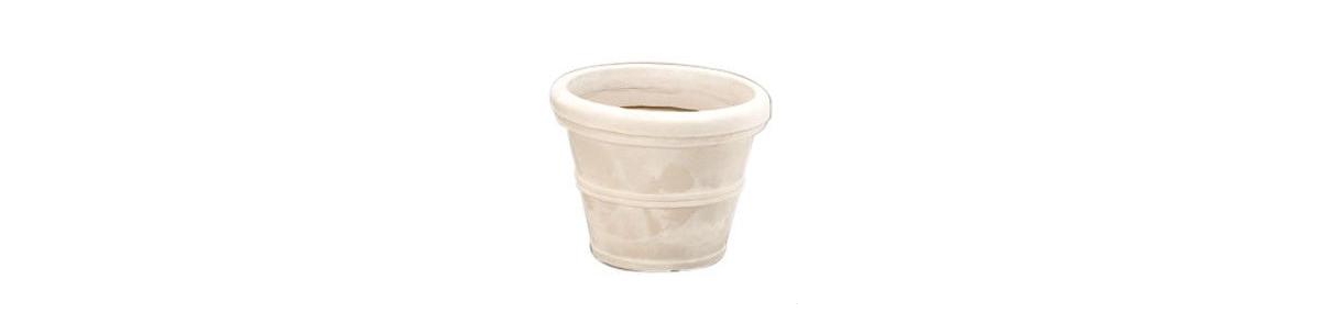 Click here for Slickblue Round Planter with Weathered Stone Finis... prices