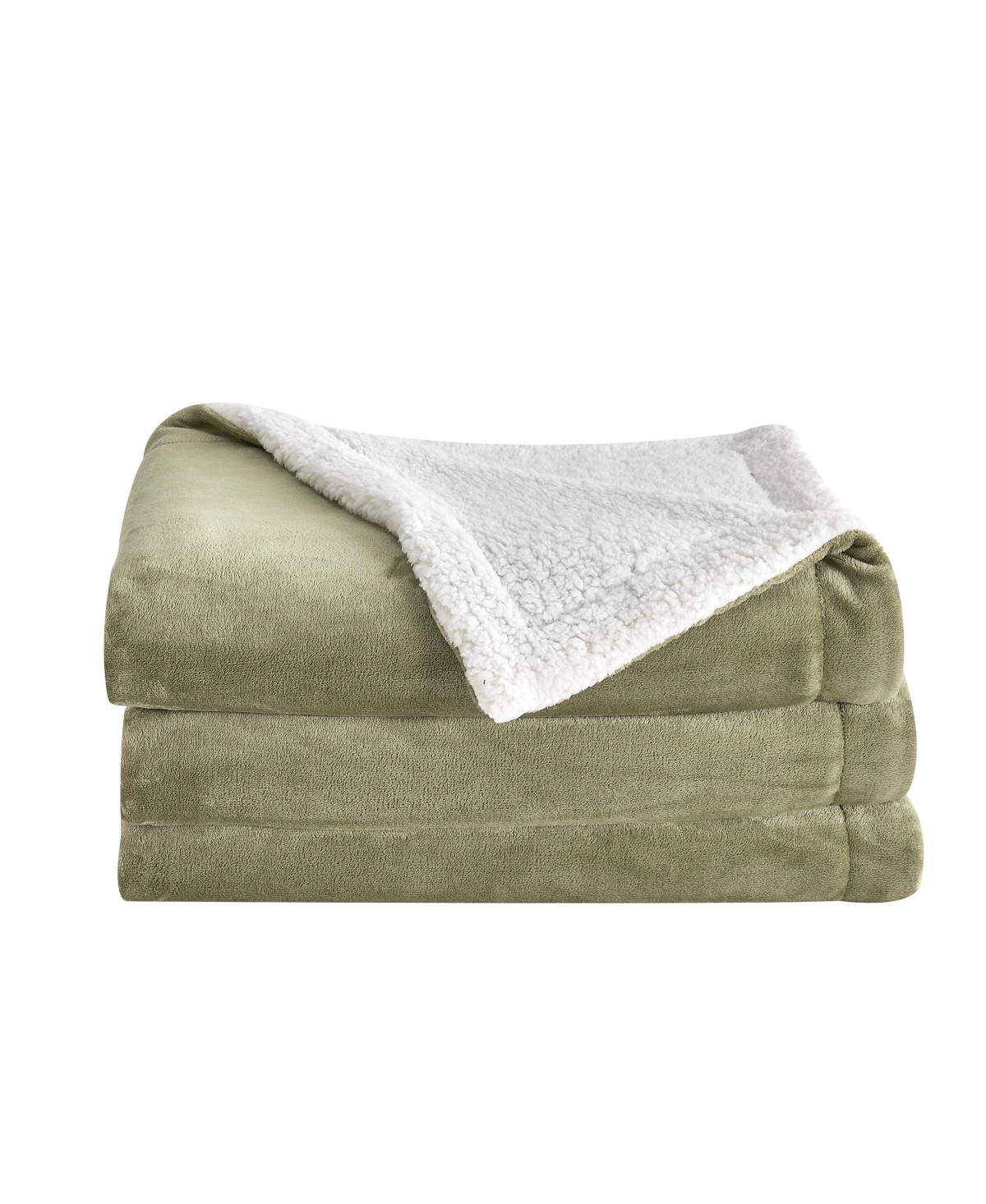 Click here for Linery & Co. Velvet Plush Reversible Sherpa Throw... prices