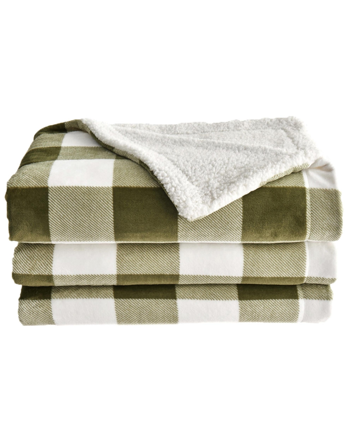 Click here for Linery & Co. Velvet Plush Reversible Sherpa Throw... prices