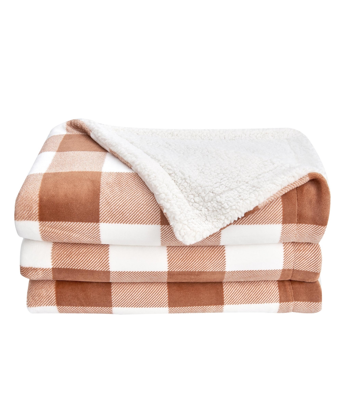 Click here for Linery & Co. Velvet Plush Reversible Sherpa Throw... prices