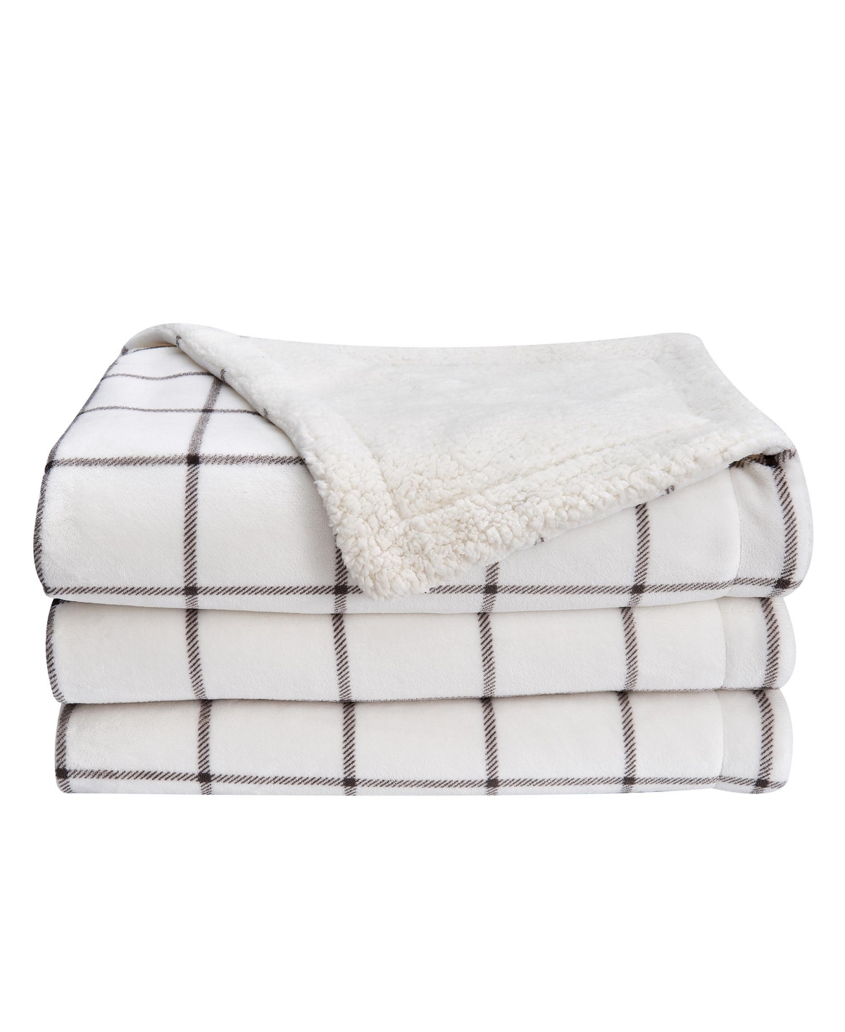 Click here for Linery & Co. Velvet Plush Reversible Sherpa Throw... prices