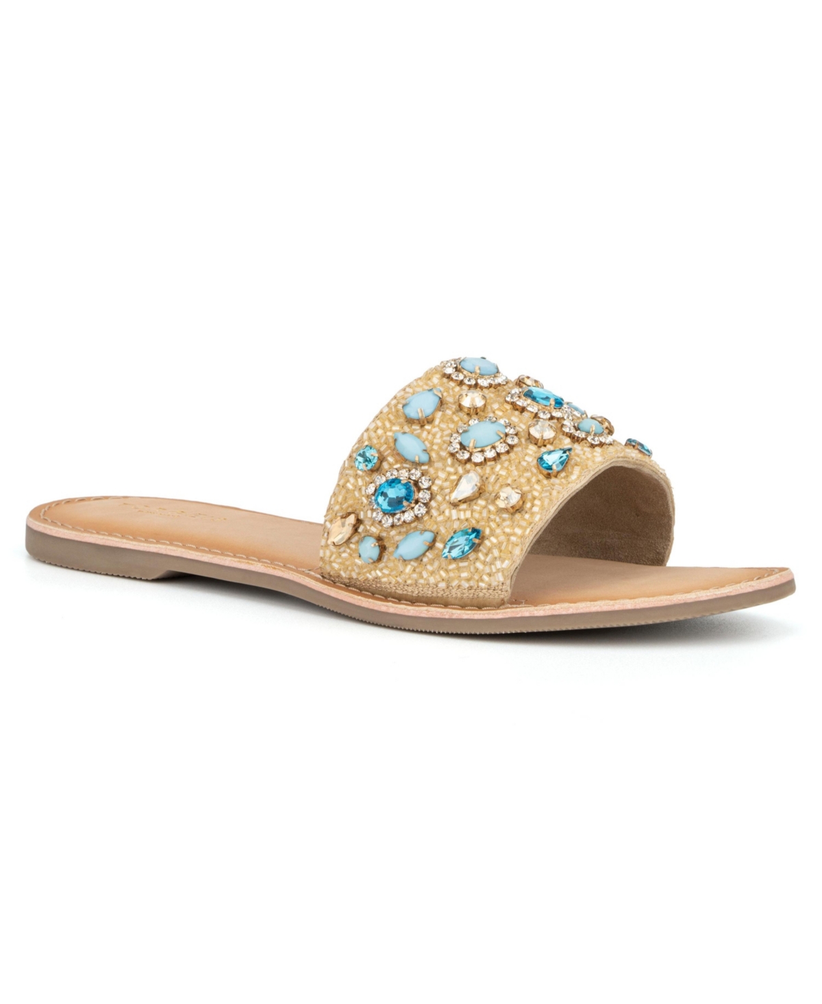 Click here for Torgeis Womens Calypso Slide Sandals - Aqua prices