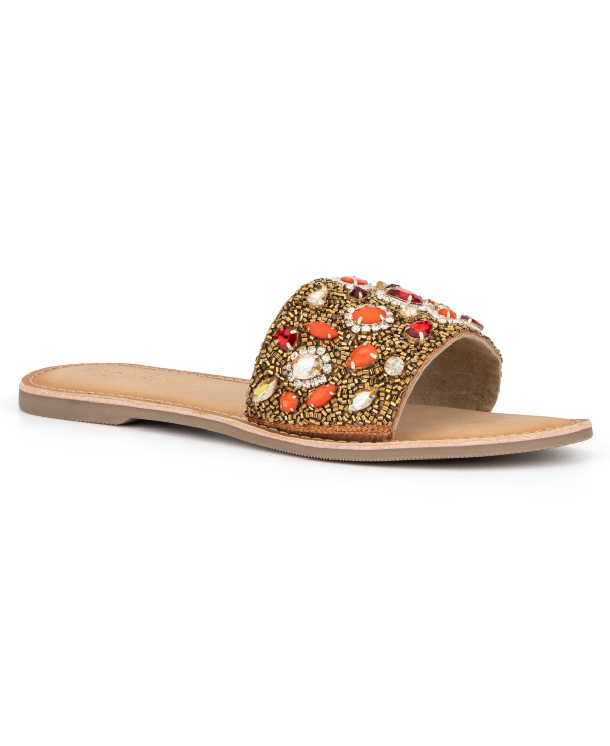 Click here for Torgeis Womens Calypso Slide Sandals - Orange prices