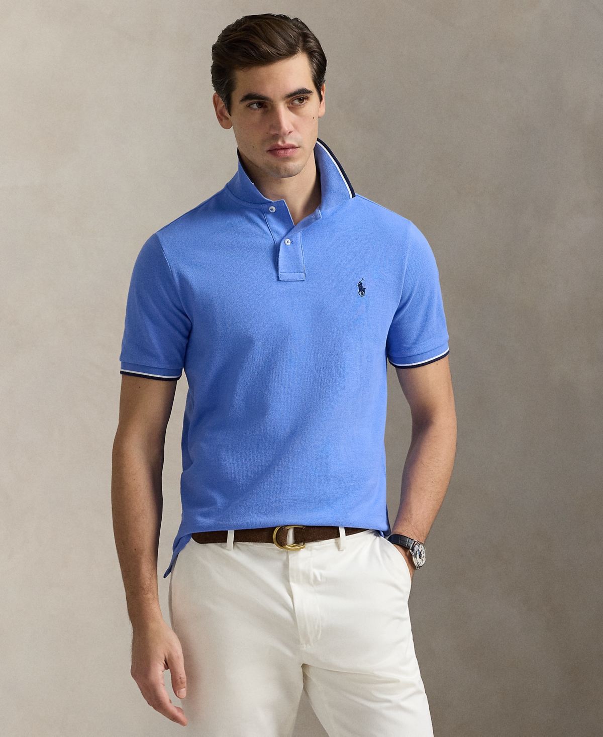 Click here for Polo Ralph Lauren Mens Classic-Fit Mesh Polo Shirt... prices