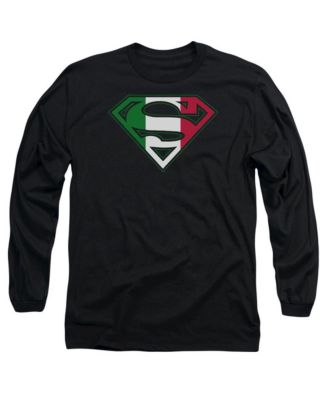 Superman Men's Italian Shield Long Sleeve Adult Tee / T-Shirt - Macy's