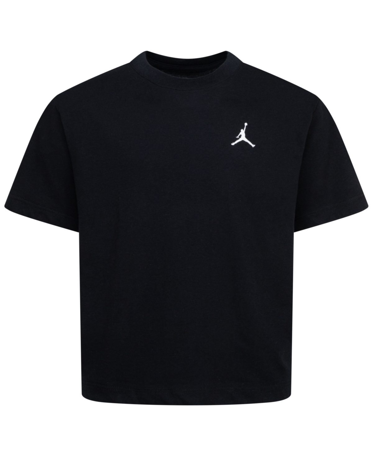 Click here for Jordan Big Girls Brooklyn Essentials T-Shirt - Bla... prices