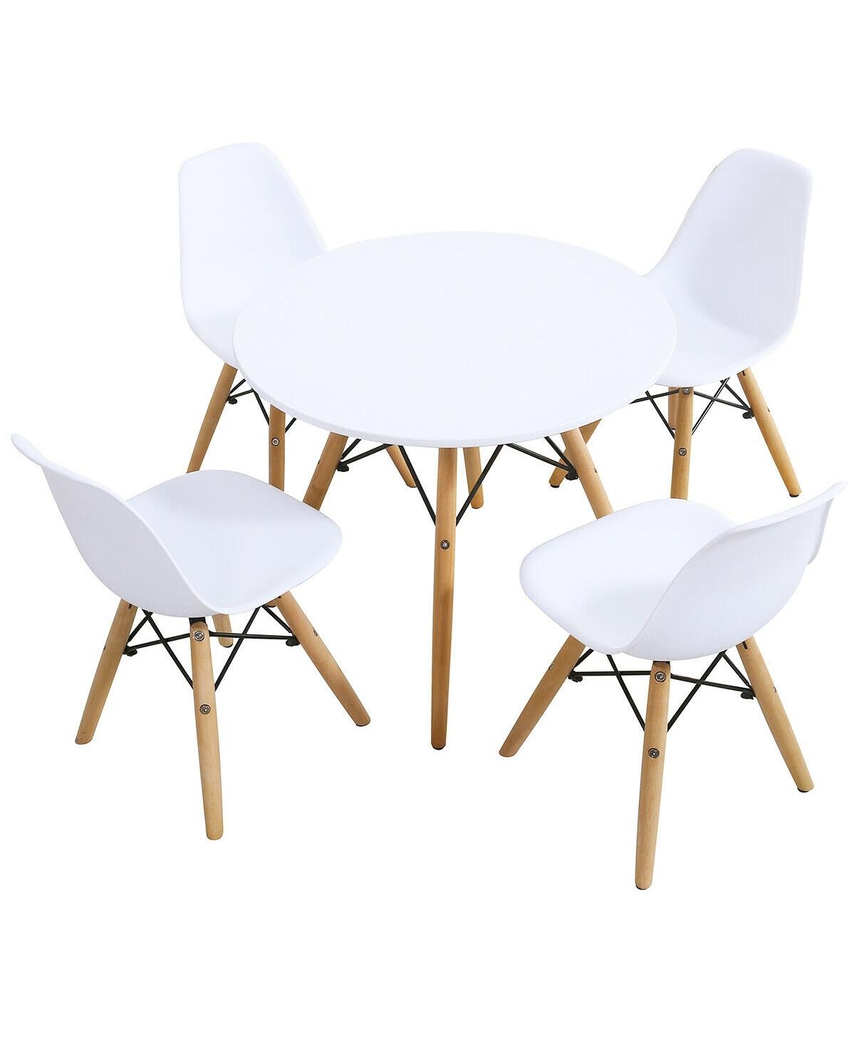 Click here for Gouun Kids 5 Pieces Mid-Century Modern Table Chair... prices