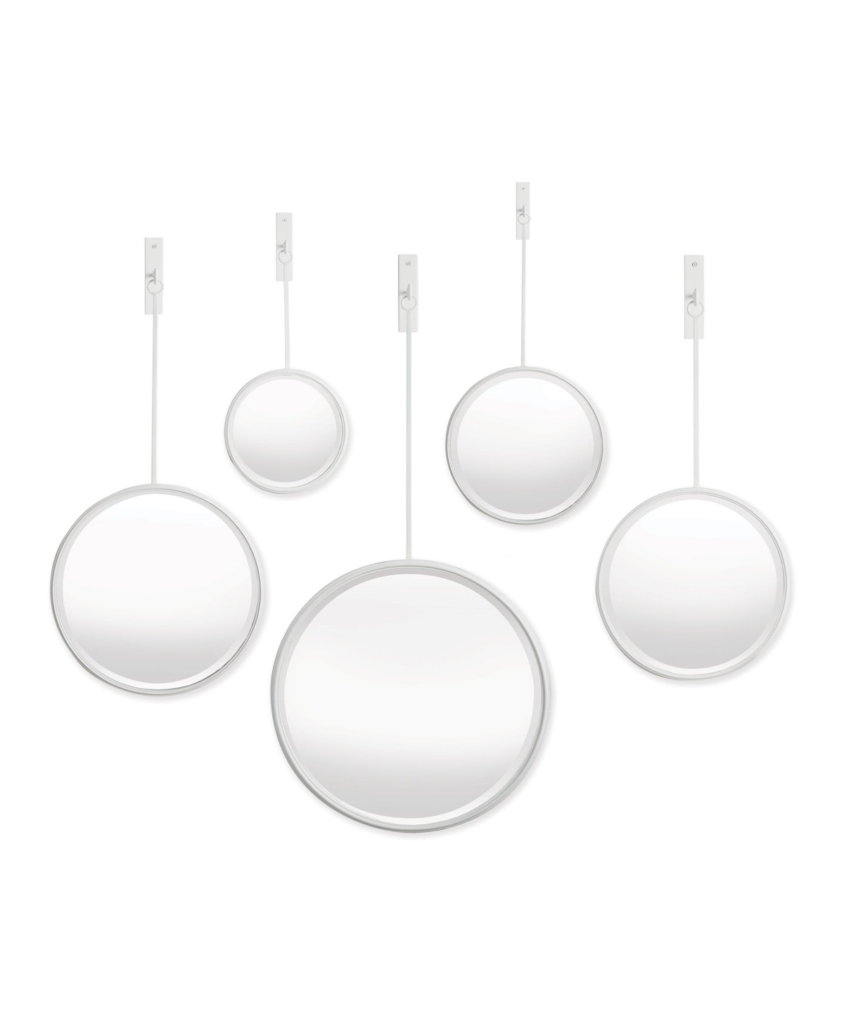 Click here for Maison Noir Pendulum Mirrors Set of 5 - White prices