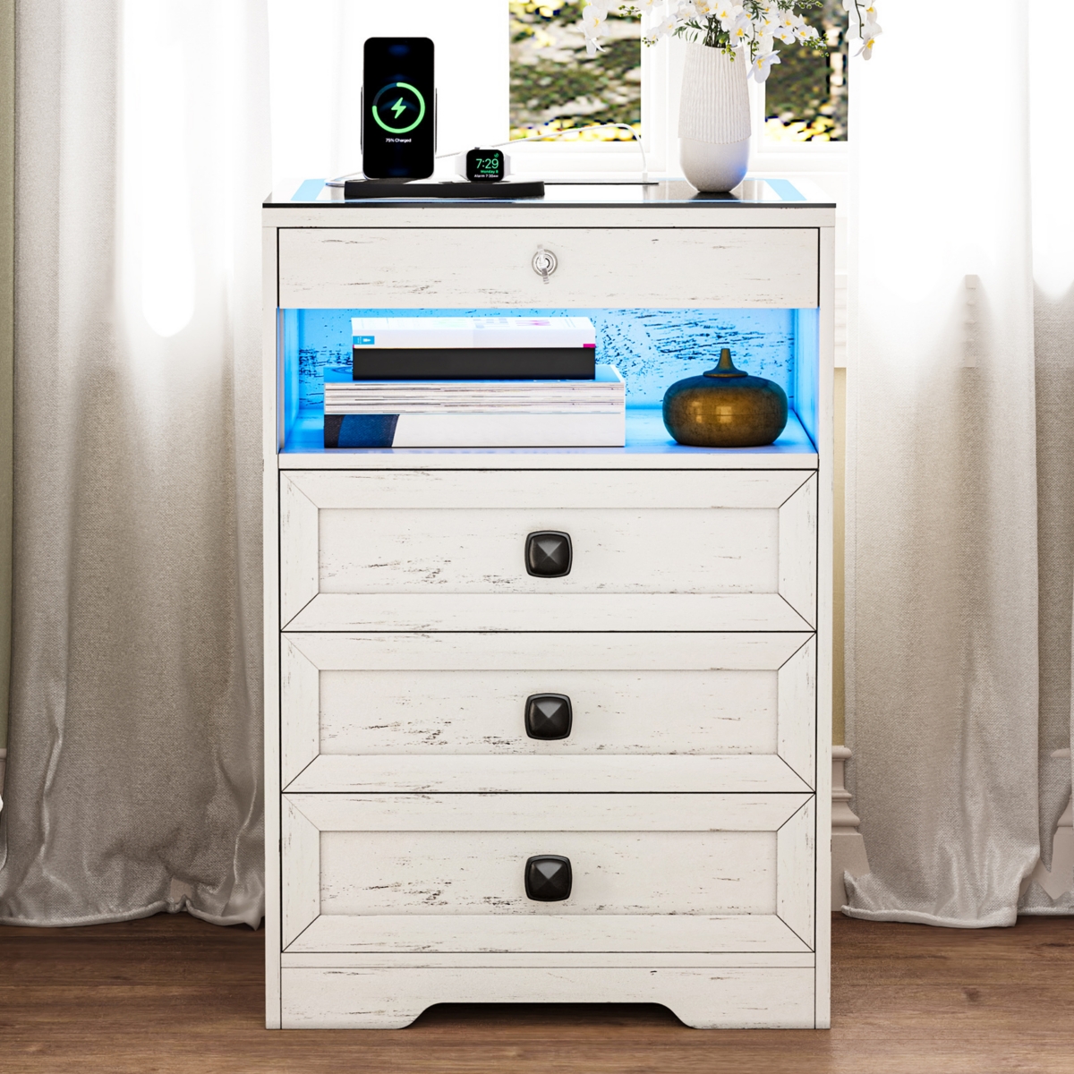 Click here for Vlsrka Vanity Makeup Desk with Mirror and Lights -... prices