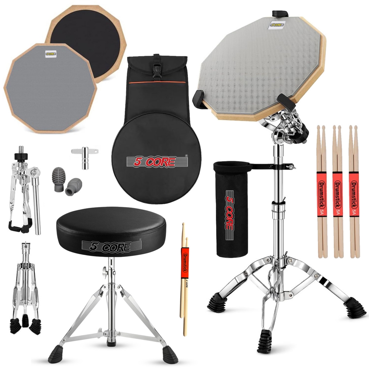 Click here for 5 Core Drum Throne Adjustable Guitar Stool Padded... prices