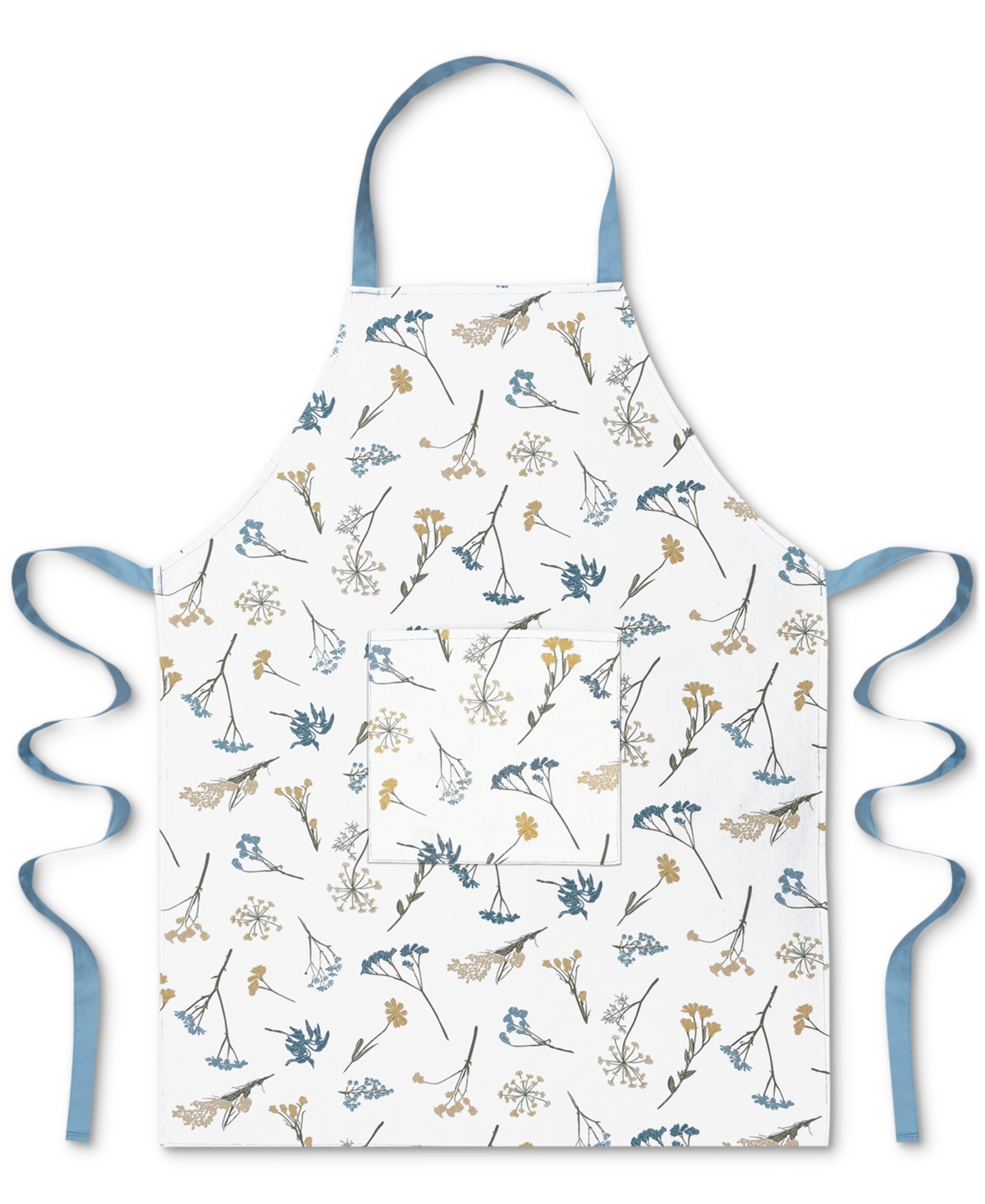 Click here for Lenox Wildflowers All-Over Apron - Blue/white prices