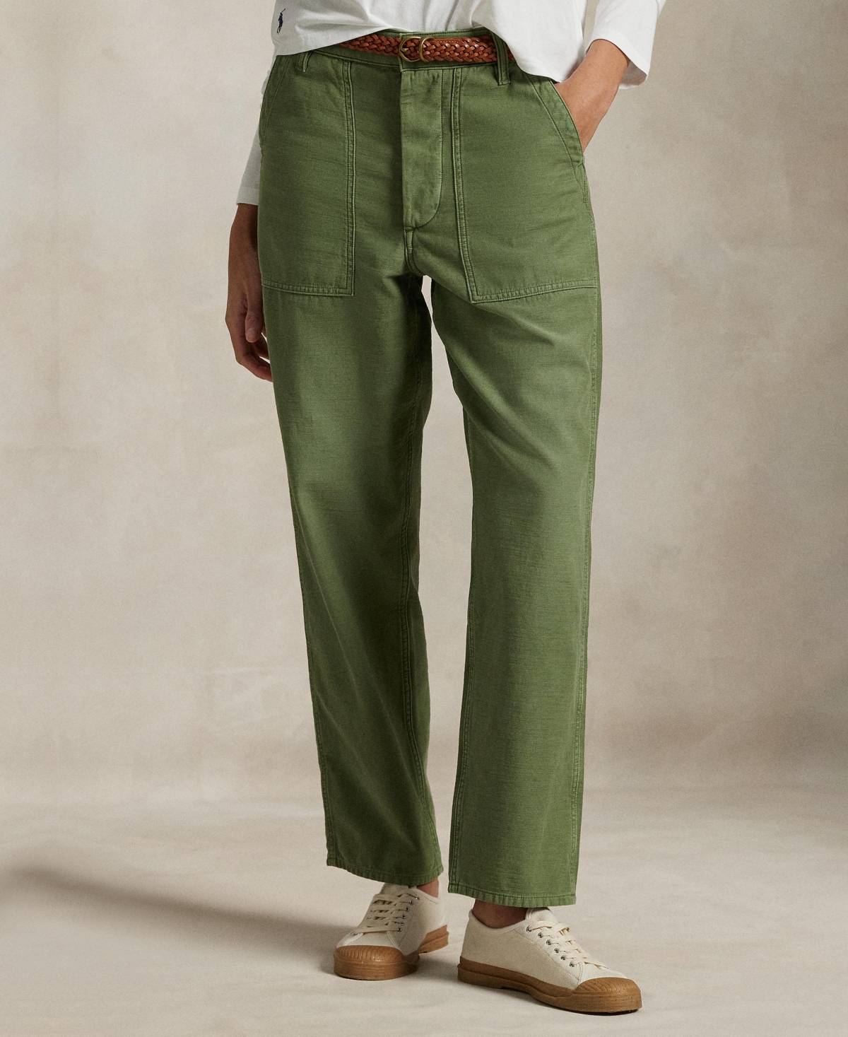 Click here for Polo Ralph Lauren Womens The Ricky Pants - Olive prices