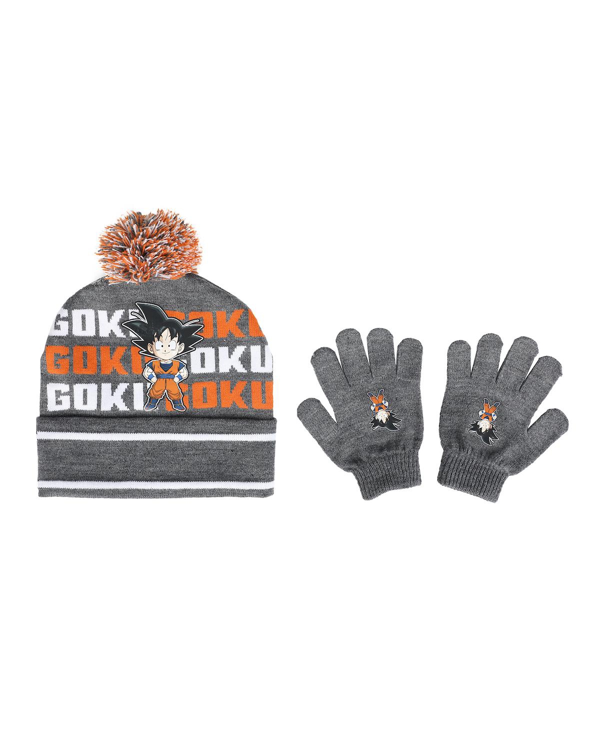 Click here for Dragon Ball Z Boys Goku Hat and Gloves Set - Gray prices