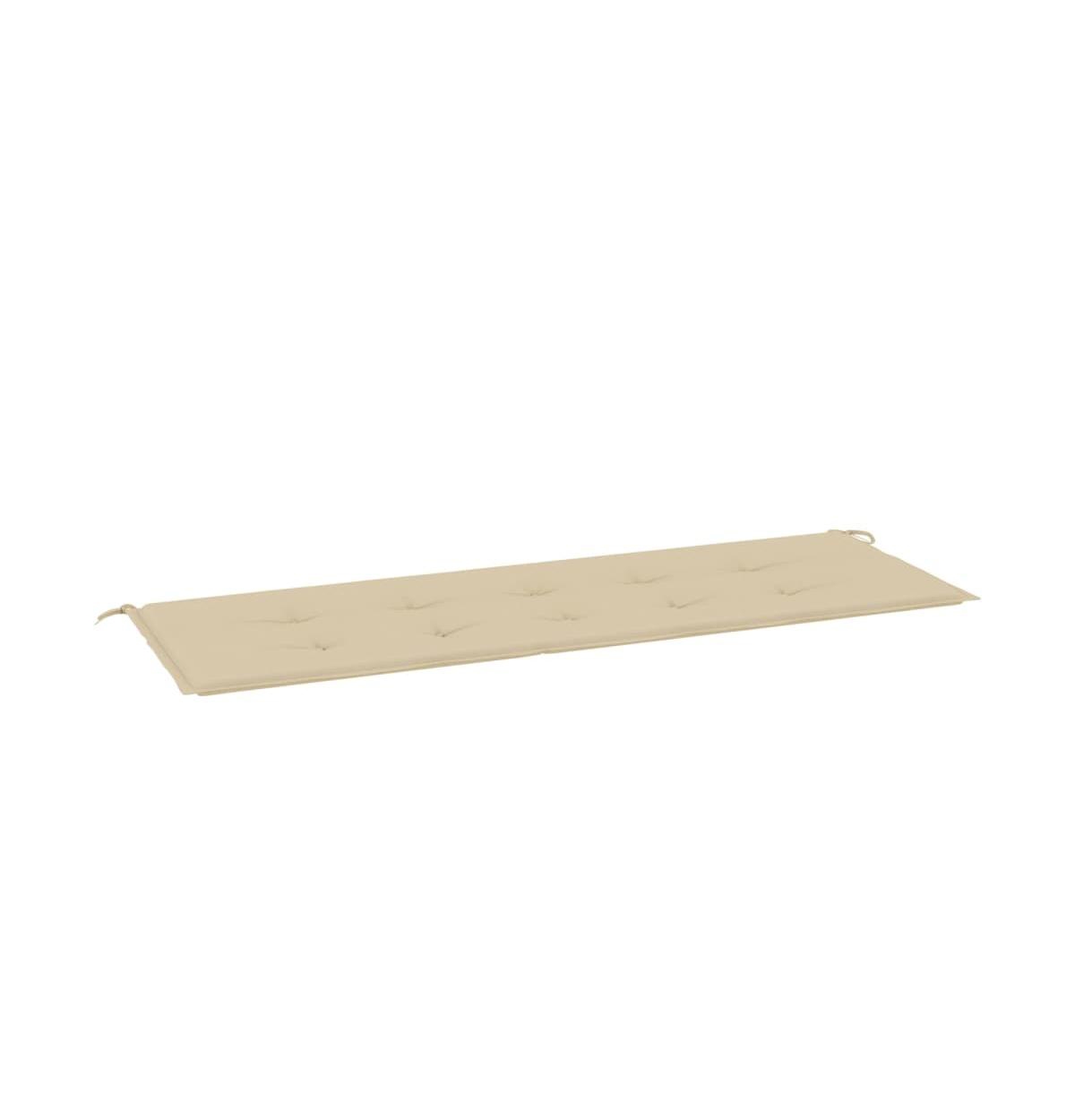 Click here for Garden Bench Cushion Beige 59.1x19.7x1.2 Oxford Fa... prices