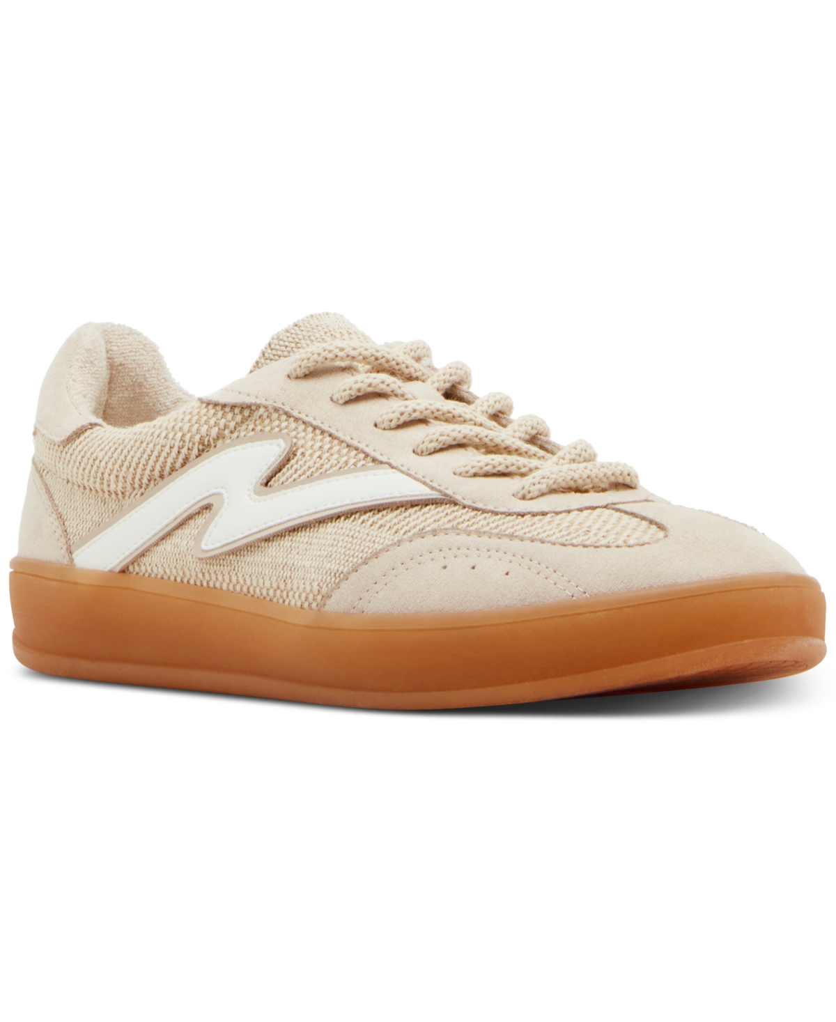 Click here for Madden Girl Giia Lace-Up Low-Top Sneakers - Natura... prices