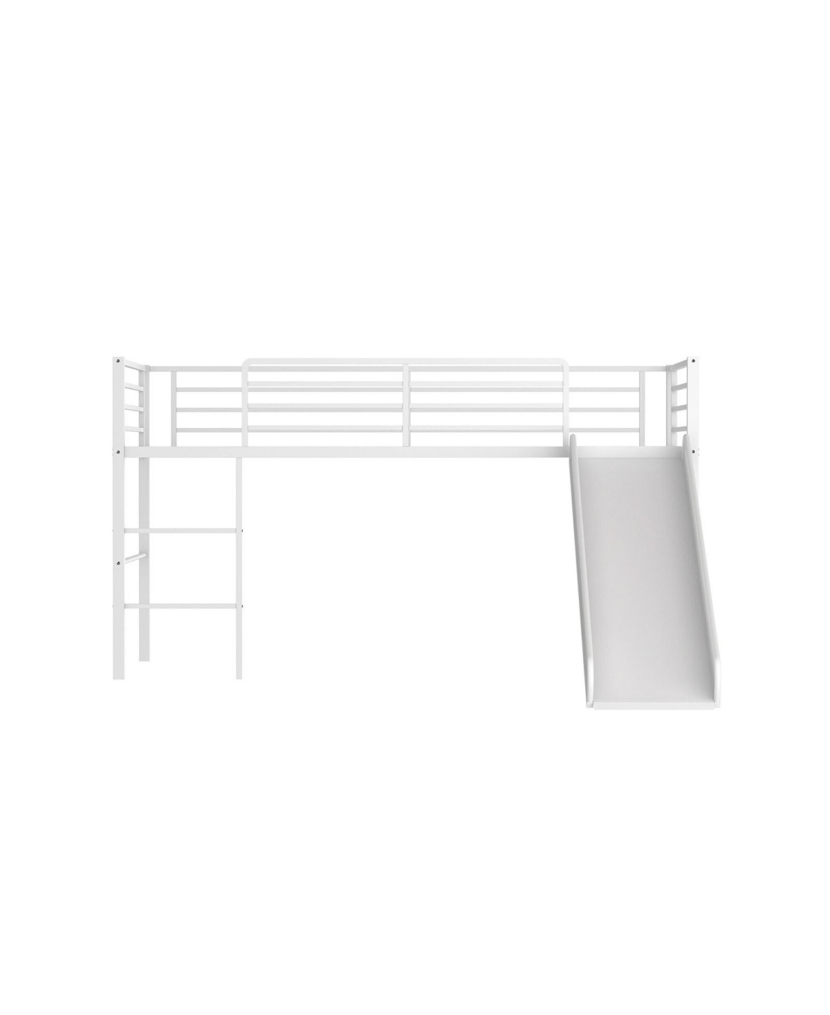 Click here for Gouun Twin Metal Loft Bed with Slide Safety Guardr... prices