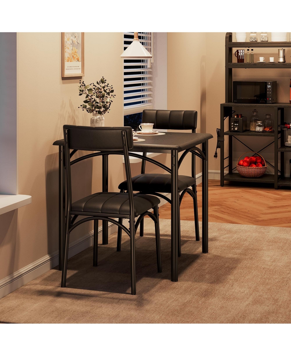 Click here for gaomon Dining Table Set Breakfast Nook with 2 Chai... prices