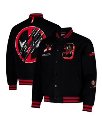 Team Liquid Men's and Women's Black/Red Deadpool Full-Snap Varsity ...
