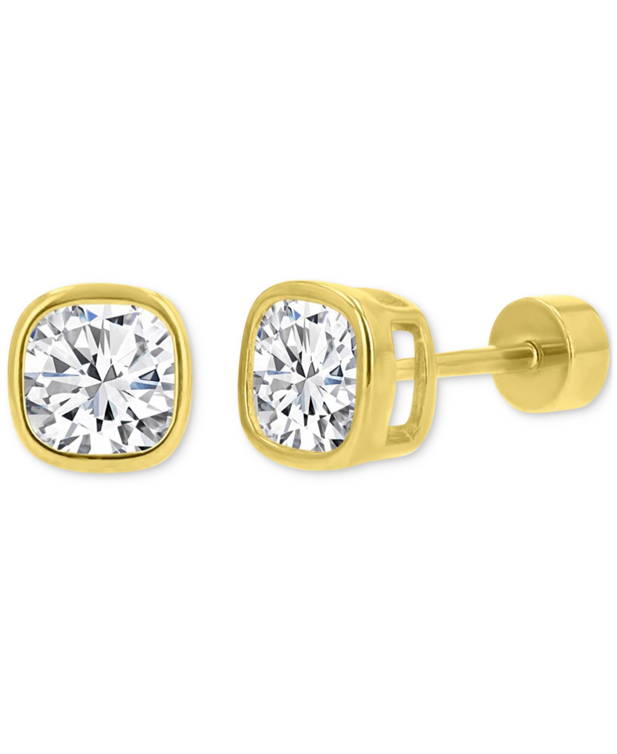 Click here for Cubic Zirconia Cushion-Cut Stud Earrings (2-1/2 ct... prices