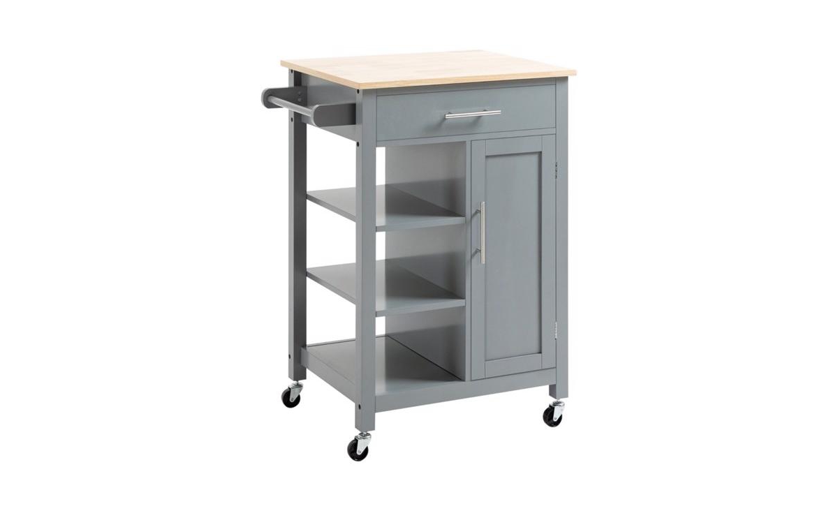 Click here for Slickblue Compact Kitchen Island Cart on Wheels fo... prices